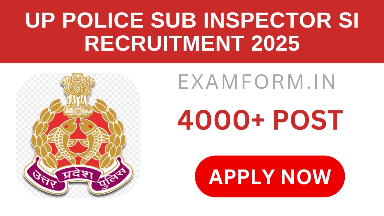 UP Police Sub Inspector SI Recruitment 2025 Apply Online
